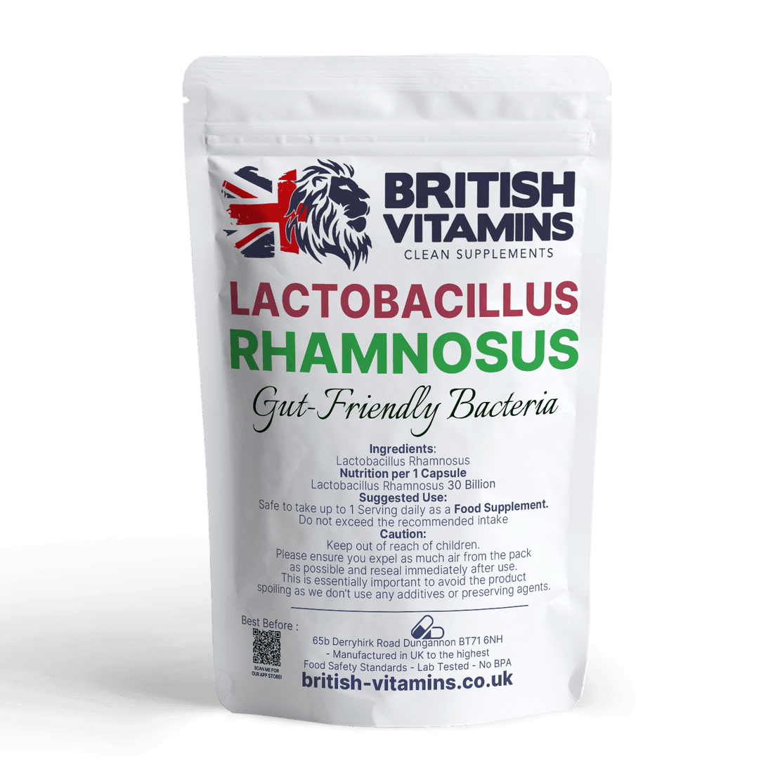 Lactobacillus Rhamnosus Probiotic - 30 Billion CFU