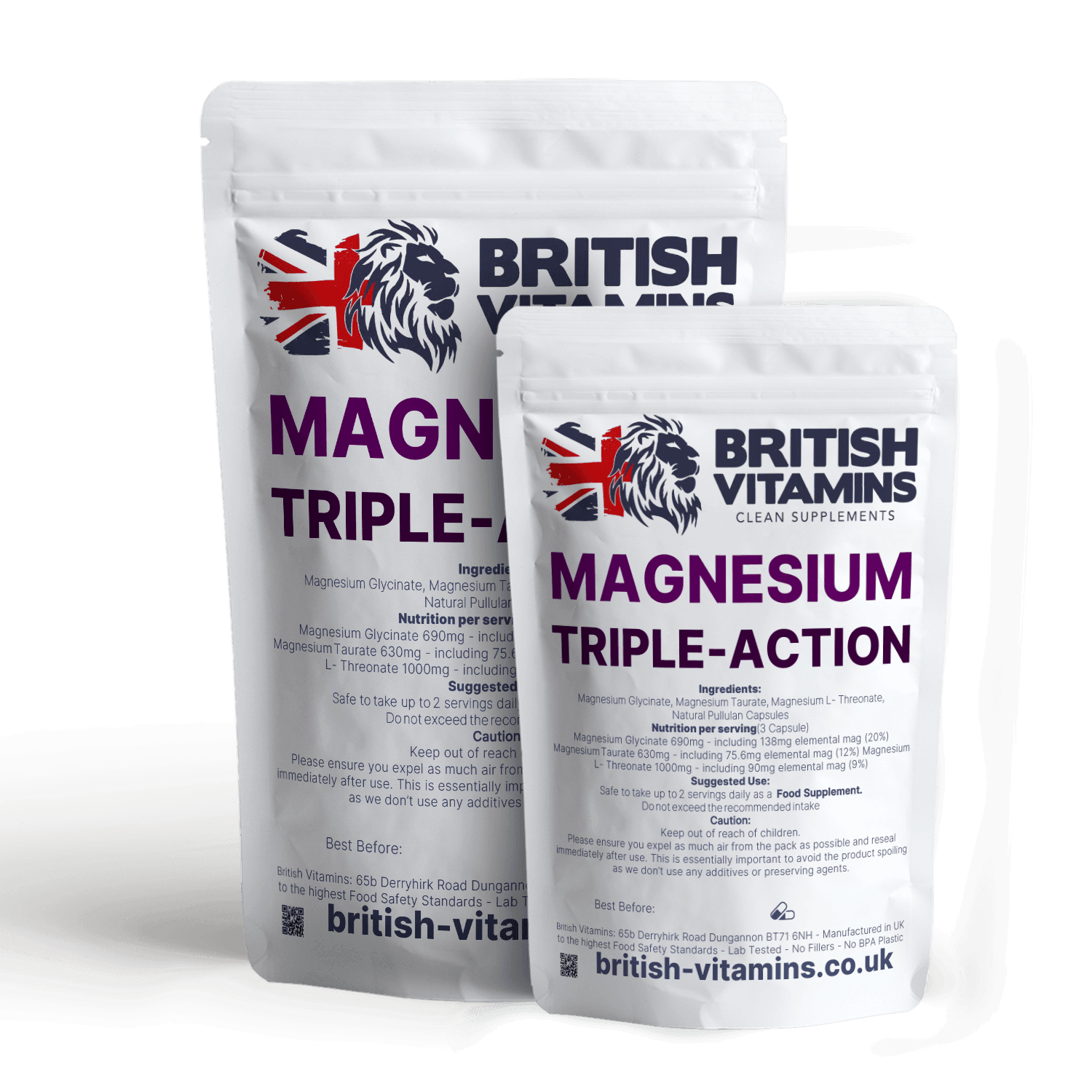 Magnesium Triple-Action Magnesium L Threonate Taurate Glycinate Comple ...